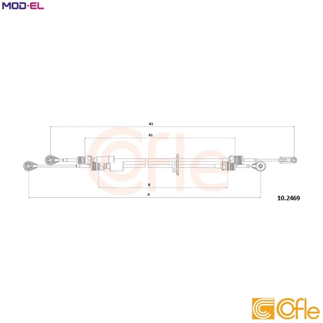 CABLE PULL MANUAL TRANSMISSION 92.10.2469 FOR FORD TRANSIT/Bus/Van H9FB ...