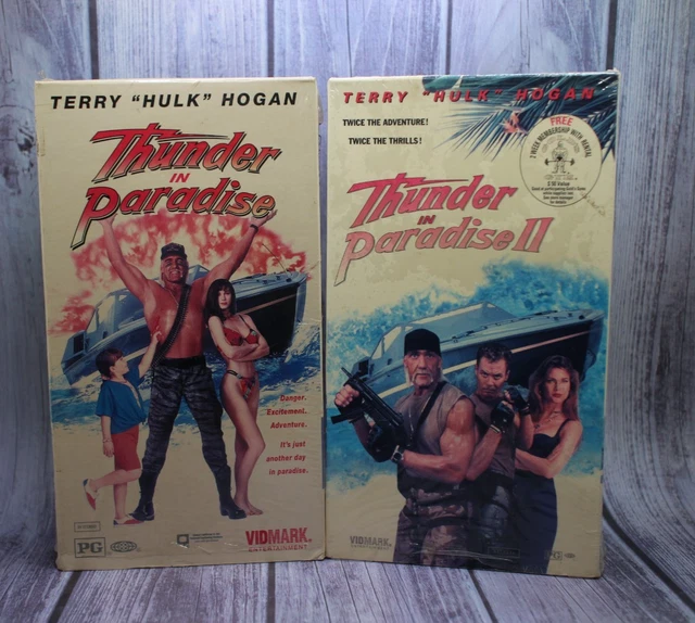 RARE THUNDER IN Paradise 1 & 2 VHS Tape Lot Set 1993 Hulk Hogan Family ...