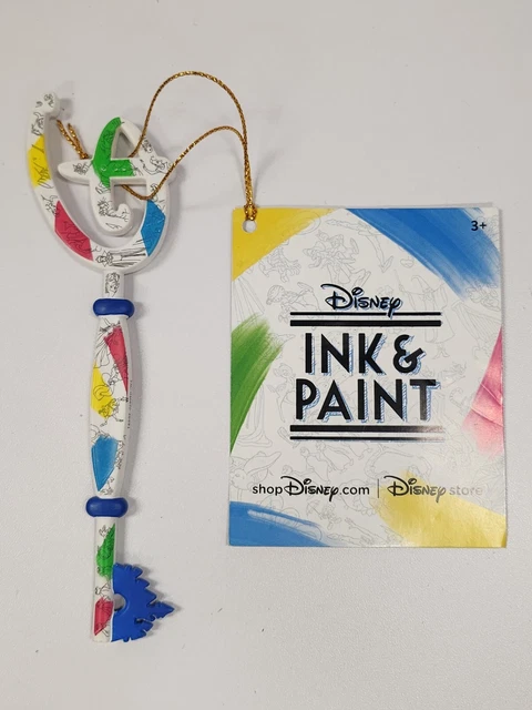 DISNEY STORE INK & Paint White Collectible Key New W/ Tag $0.99 - PicClick
