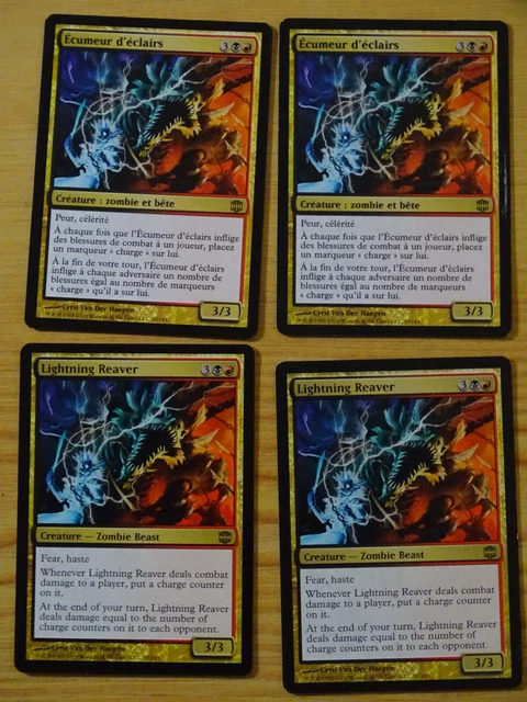 CARTE MAGIC : Ecumeur d'Eclairs - Lightning Reaver x4 - Rare - NM EUR 1 ...