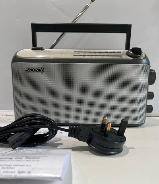 SONY (ICF-703L) 3 Band 'FM, MW, LW' - Portable Radio with Power Lead £ ...