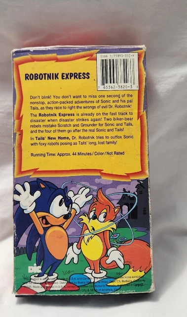 SONIC THE HEDGEHOG "Robotnik Express" (VHS, 1994) EUR 10,40 - PicClick FR
