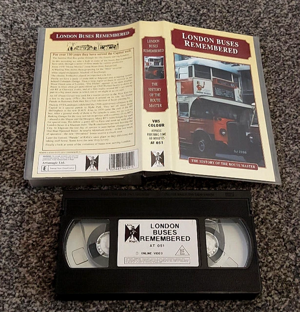 LONDON BUSES REMEMBERED The History Of The Route Master Pal Vhs Video £ ...