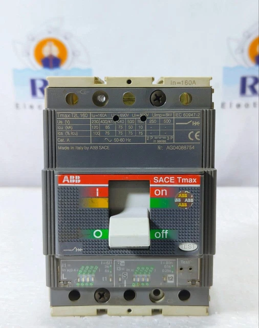 DISJONCTEUR 3 PÔLES Abb Tmax T2L 160A Mccb Pr221Ds T2L160 Livraison ...