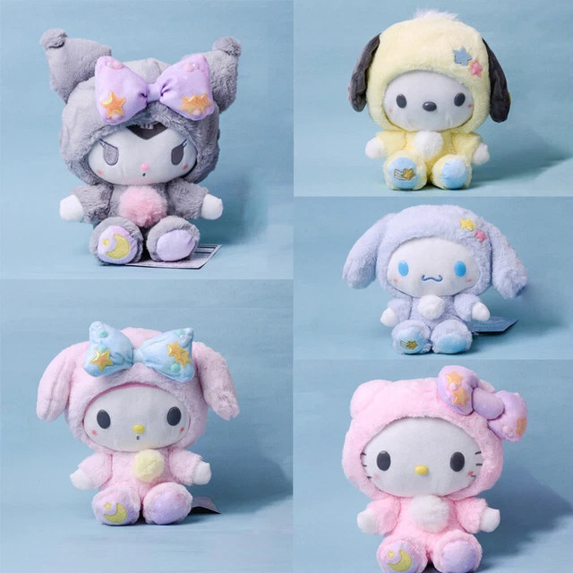 23cm Cartoon Kuromi Hello Kitty My Melody Cinnamoroll Pillow Plush Toy