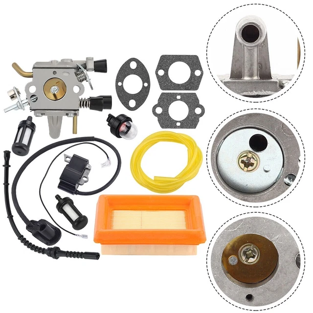 KIT CARBURATEUR HAUTE performance pour bobine d'allumage STIHL FS120 FS200 FS250 EUR 43,75 ...