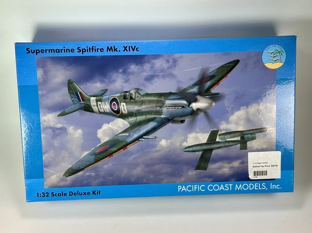 PACIFIC COAST MODELS 1/32 Scale Supermarine Spitfire Mk.XIVc Model Kit ...