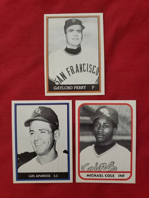 (3) 1981 TCMA Gaylord Perry Luis Aparicio Michael Cole EUR 1,20 ...
