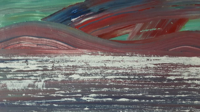 STUNNING ABSTRACT ART - Chris Ponton's Acrylic Painting " White ...