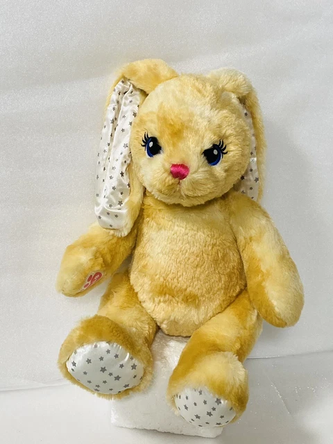 BUILD A BEAR Bunny Rabbit More Moves Jointed Plush Silver Stars 15 ...