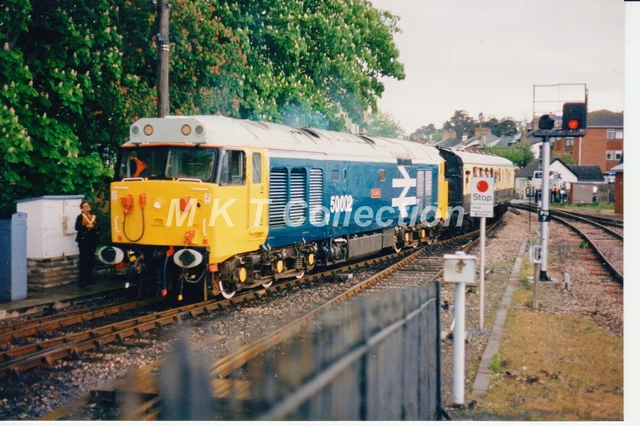 RAIL PHOTO CLASS 50 50002 @ Paignton 25/5/96 14:22 from Kingswear £1.50 ...