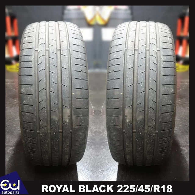ROYAL BLACK EXPLORER 2X Used Genuine Tyre 225 45 18 95W 225/45/R18 4.62 ...