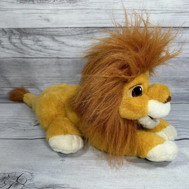DISNEY THE LION King Roaring Simba Plush Stuffed Animal Toy 1993 Mattel ...