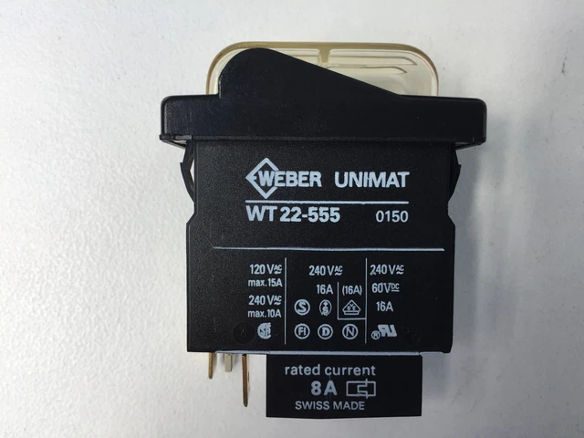 DISJONCTEUR WEBER UNIMAT WT 22-555 avec protection contre les projections d'eau EUR 40,00 ...