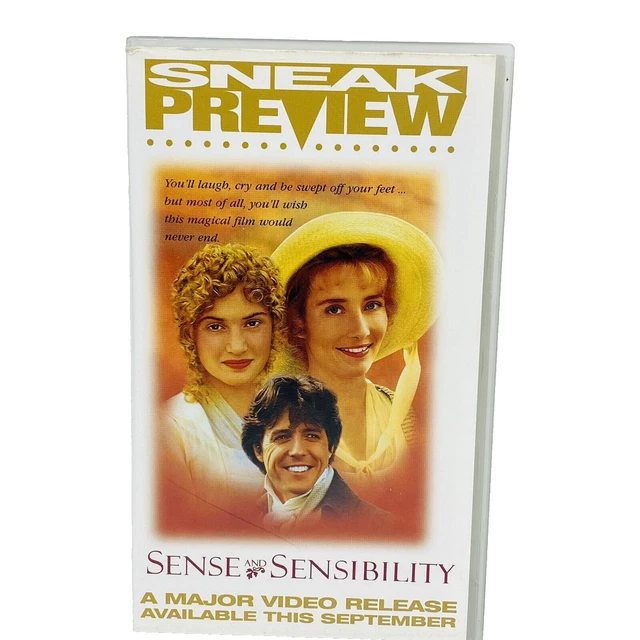 SENSE & SENSIBILITY 1995 Time Coded VHS PAL As New Critic Review Tape ...
