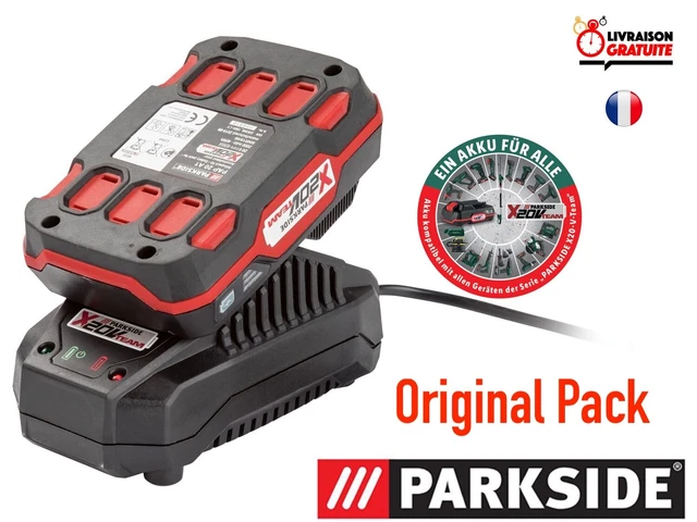 PARKSIDE® 20V BATTERY with X20V Charger TEAM ORIGINAL PACK £42.94 ...