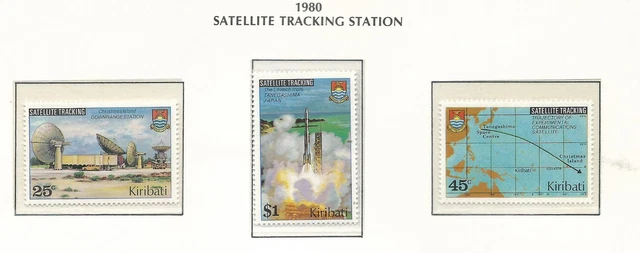 1980 SATELLITE TRACKING Station Complete set 3 complete MUH/MNH as ...
