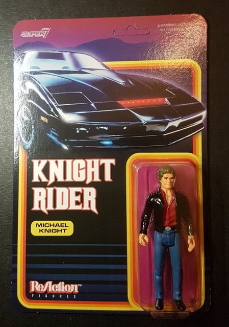 RARE MICHAEL KNIGHT Knight Rider ReAction RETRO Figure ( 3.75 scale) £ ...