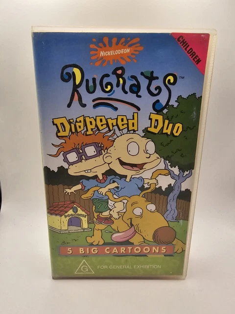 RUGRATS - DIAPERED DUO - VHS - EX Rental - Orange Casette Tape - FREE ...