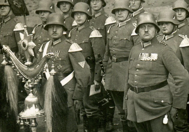 2 FOTOS RW IR 9 Podsdam Musiker Kaserne A1 Spandau Ruhleben 1927 ...