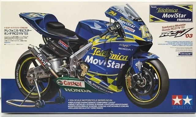 TAMIYA RC211V'03 1/12 Telefnica Movistar Honda EUR 130,72 - PicClick DE