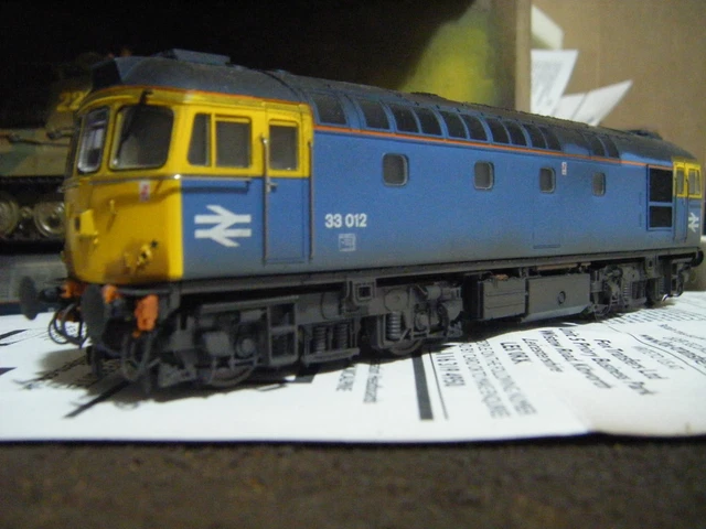 HELJAN CLASS 33 33012 br blue weathered loco oo scale model railways £ ...