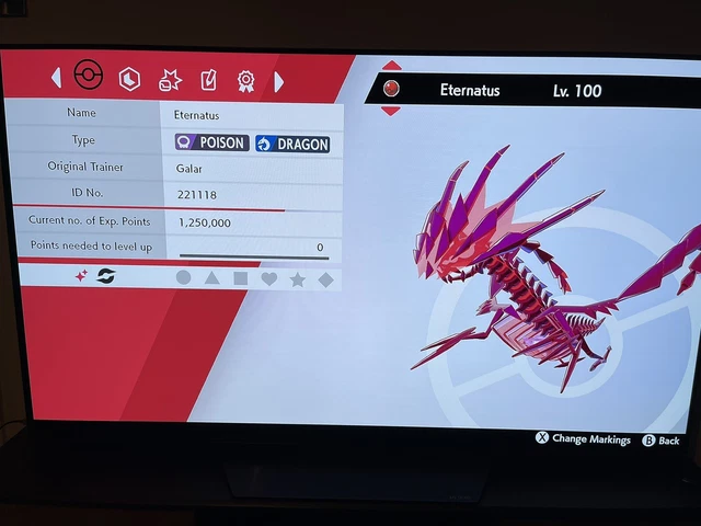 SHINY ETERNATUS POKEMON sword and shield perfect IV £1.10 - PicClick UK