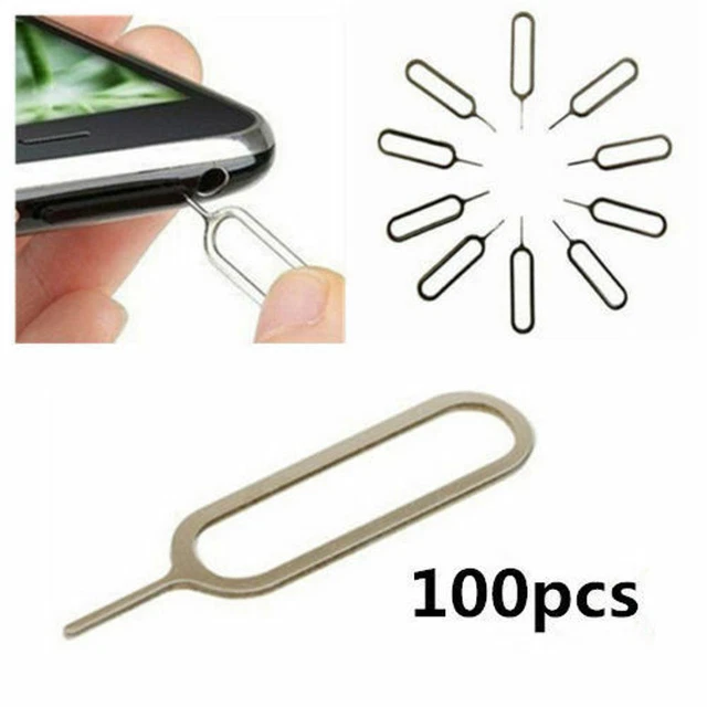 10PCS SIM CARD Tray Removal Eject Needle Ejector Pin Useful Tools For ...