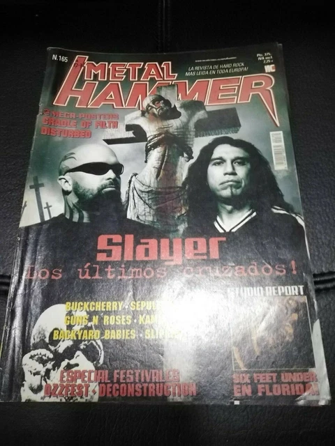METAL HAMMER MAGAZINE N°165 Slayer Les Derniers Croisés EUR 24,50 ...