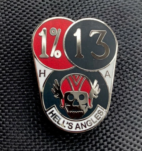 VINTAGE HELLS ANGELS Pin Badge, Support 81, Nomad, Lone Wolf, HOG ...