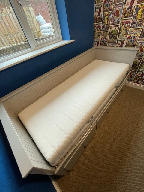 IKEA HEMNES 3 Drawer Day Bed In Grey. (Mattresses NOT Included) £52.69 ...