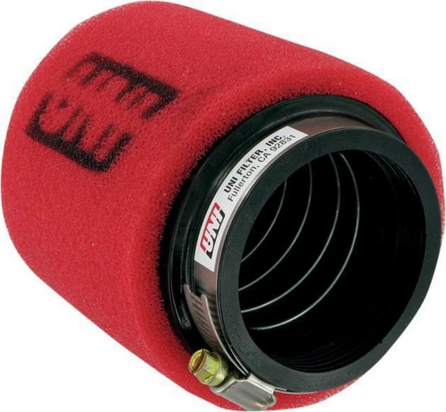 UNI UNIVERSAL CLAMP-ON Dual Layer Pod Air Filter Straight 2-3/4" ID x 4 ...