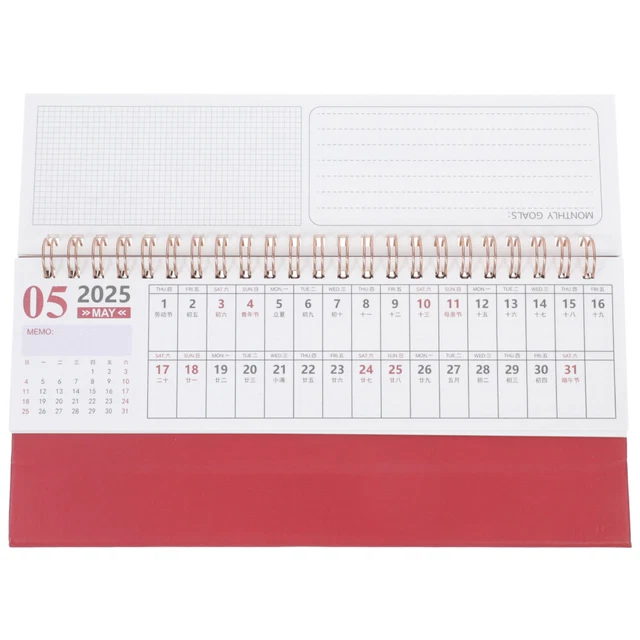FLIP CALENDAR FOR Classroom Standing Calendars 2025 Desktop Office Work ...