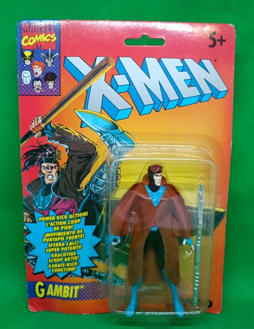 MARVEL COMICS - X-Men - Gambit Power Kick Action - Tyco 1993 - New EUR ...