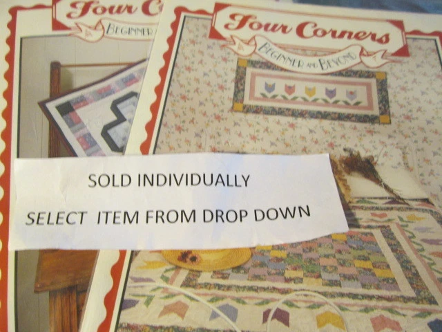 FOUR CORNERS QUILT/APPLIQUE/SEWING Pattern Your Choice $9.29 - PicClick CA