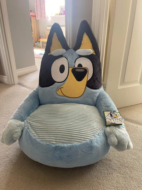 BLUEY CHARACTER PLUSH Soft Children’s Chair Seat Sofa Exclusive £80.00 ...