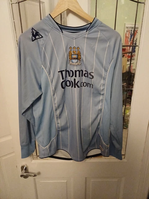 MANCHESTER CITY 2007-2008 Home Long Sleevd Le Coq Sportif Shirt Size ...
