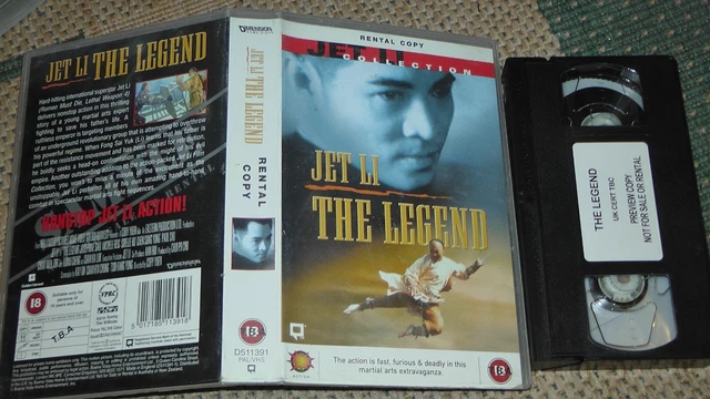 JET LI THE Legend VHS Video Big Box Timecode Sample Dealer Tape ...