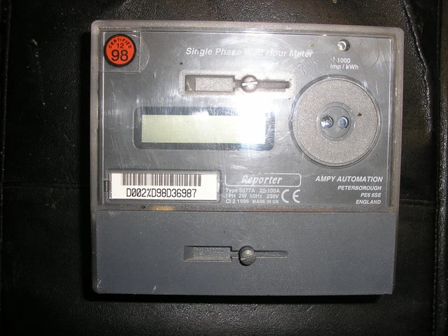 AMPY AUTOMATION REPORTER 5077A single phase digital electric meter £24. ...