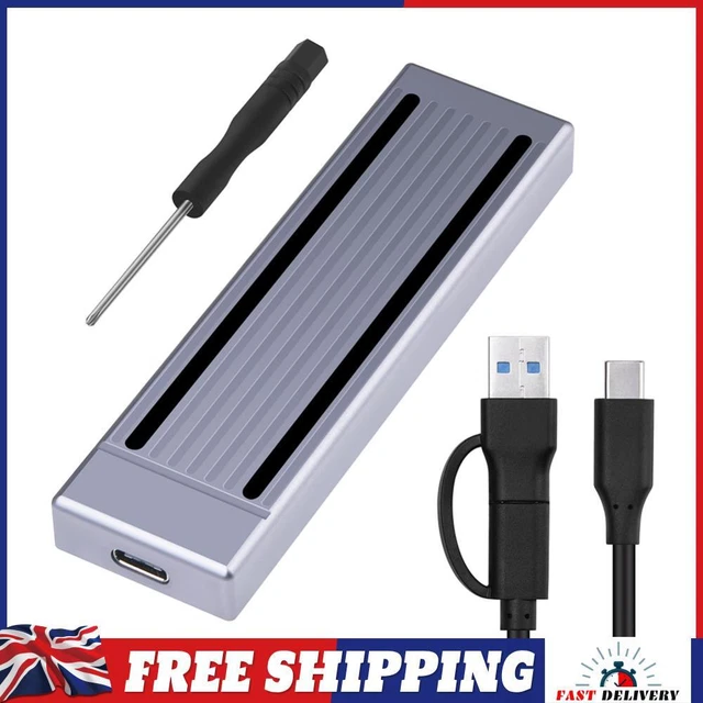 M.2 NVME NGFF Dual Protocol SSD Enclosure USB-C Gen 2 10Gbps External SSD Case £15.71 - PicClick UK