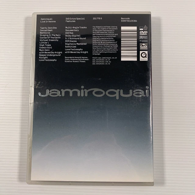 JAMIROQUAI - LIVE In Verona (DVD, 2002) 13 video songs £6.34 - PicClick UK