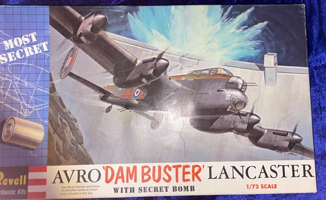 REVELL AVRO DAM Buster Lancaster 1/72 H-202 Vintage Model Kit Sealed ...