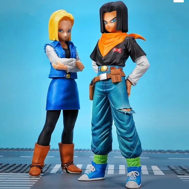 9,4& ANIME DRAGON Ball Z Android 17 18 Figure Android 18 PVC Action ...