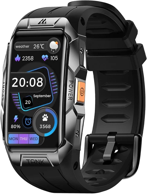 KOSPET TANK X1 Fitness Tracker, Smart Watch with Heart Rate, Blood ...