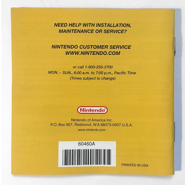 NINTENDO DS NEW Super Mario Bros. Instruction Booklet / Manual ONLY ...