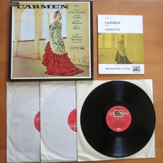 OASD 331-3 BIZET Carmen De Los Angeles Beecham 3xLP EXCELLENT HMV ...