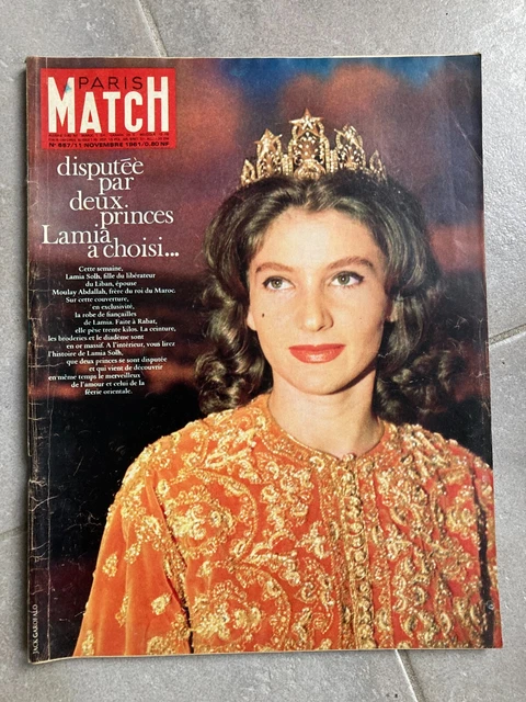 PARIS MATCH N°657 11/11/1961 Lamia Solh Bangkok Algérie Seberg Ray ...