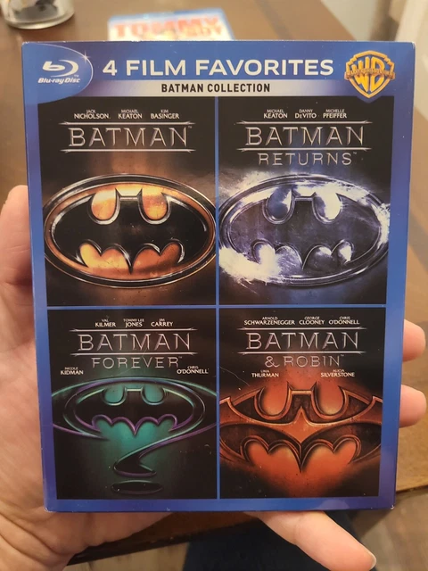 4 FILM COLLECTION (Blu-ray) Batman Batman Returns Batman Forever Batman ...