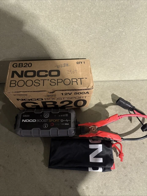 NOCO BOOST SPORT GB20 12V 500A Portable Lithium Jump Starter - Black A ...