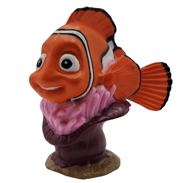 DISNEY PIXAR FINDING Nemo Orange Clown Fish Figure Toy Replacement 2 1/ ...